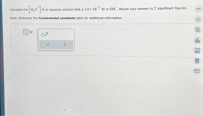 Solved Calculate the \\( \\left[\\mathrm{H}_{3} | Chegg.com