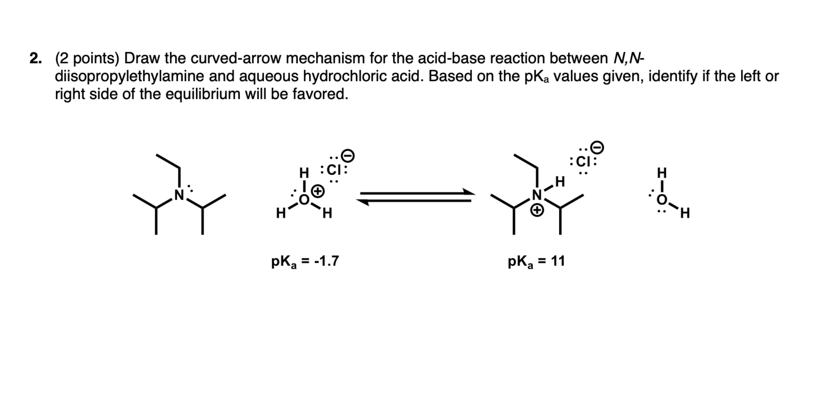 Solved (2 ﻿points) ﻿Draw the curved-arrow mechanism for the | Chegg.com