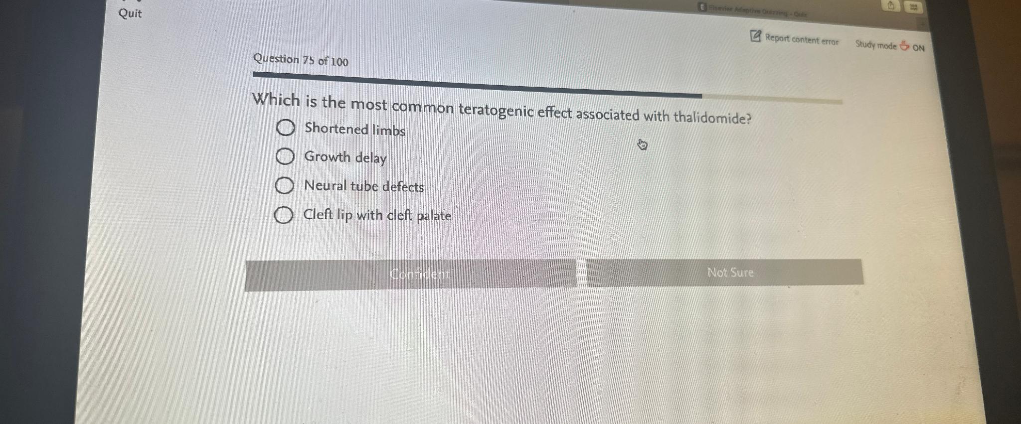 Solved QuitReport content errorStudy mode 8 ﻿ONQuestion 75 | Chegg.com