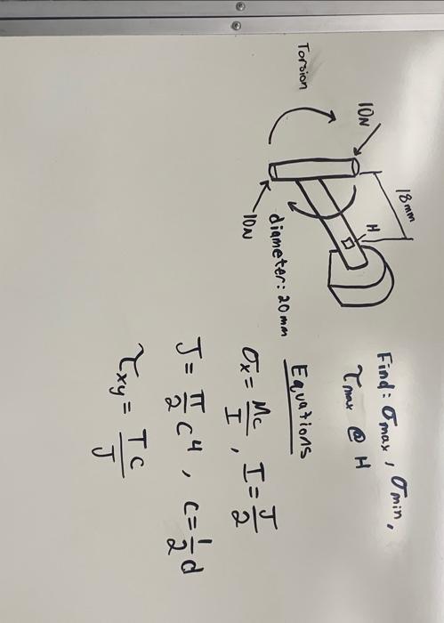 Find =σmax,σmin, τmax ϱH Equations | Chegg.com