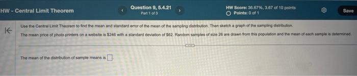 Solved Use the Central Limit Theorem to find the mean and | Chegg.com