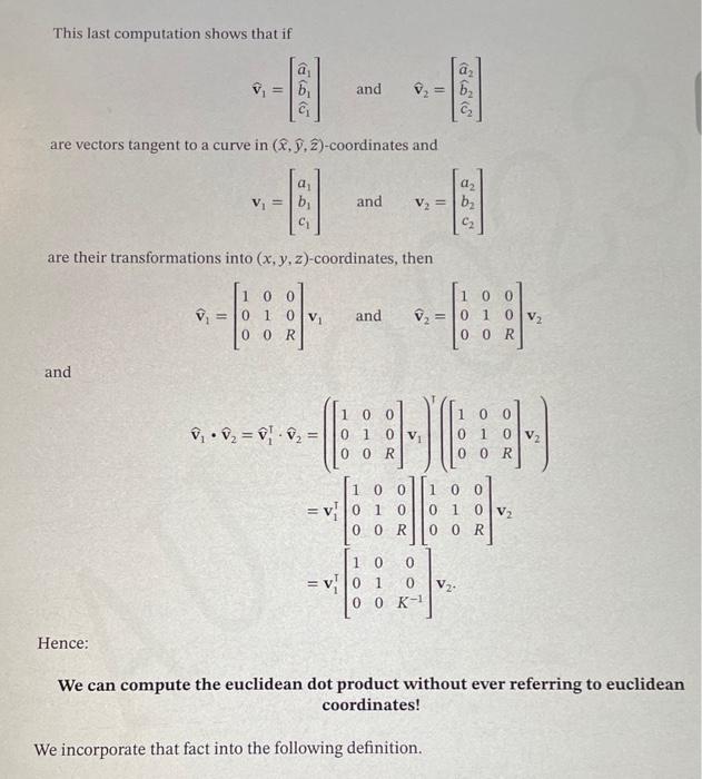 Solved New formulas for euclidean lengths, angles, and areas | Chegg.com