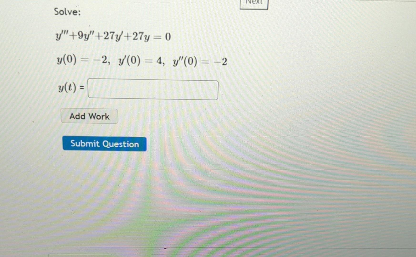 Solved Solve: \\[ \\begin{array}{l} y^{\\prime \\prime | Chegg.com