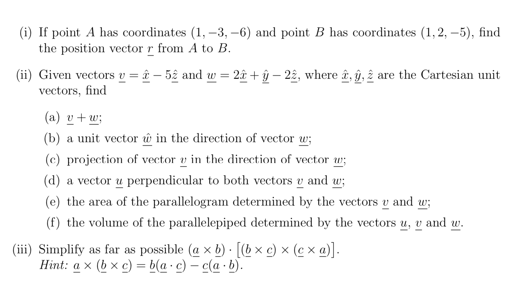 Solved (a) v+w?;(b) ﻿a unit vector hat(w)? ﻿in the direction | Chegg.com