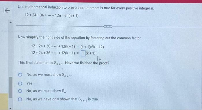 Solved Use mathematical induction to prove the statement is | Chegg.com