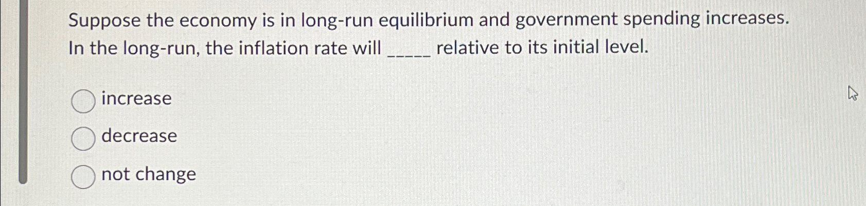 Solved Suppose the economy is in long-run equilibrium and | Chegg.com