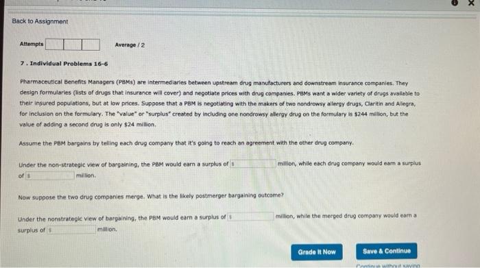 Solved x Back to Assignment Attempts Average/2 7. Individual | Chegg.com