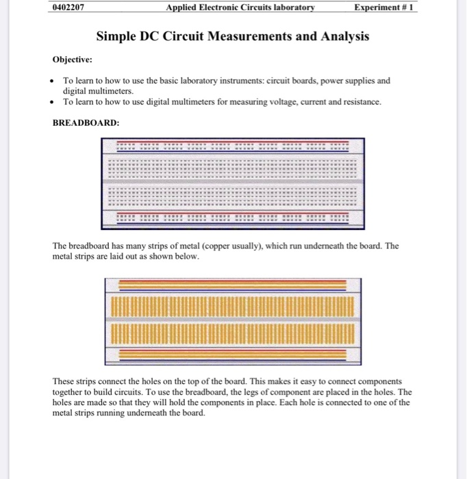 Solved 0402207 Applied Electronic Circuits laboratory | Chegg.com