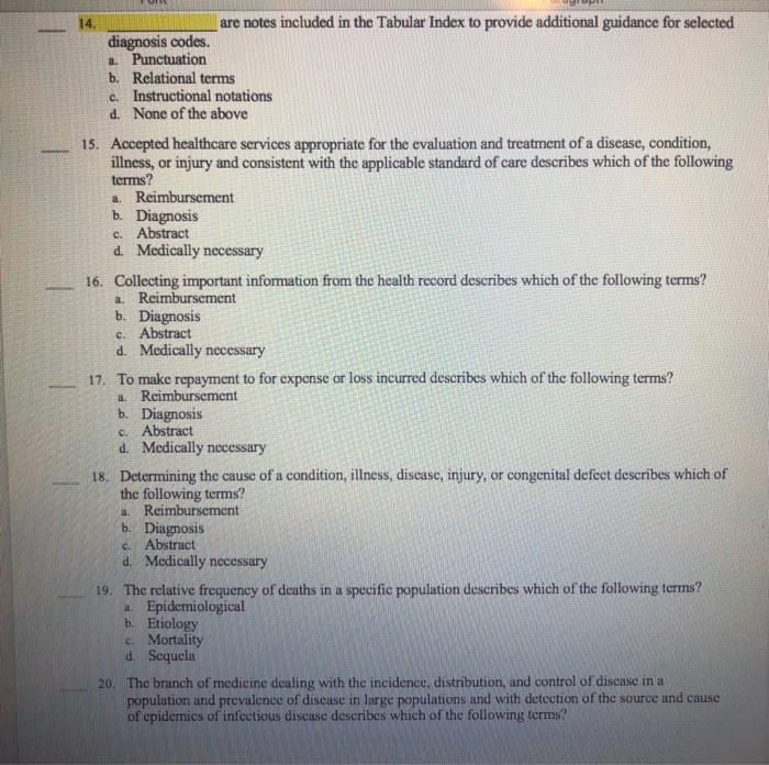 Solved 14 are notes included in the Tabular Index to provide | Chegg.com