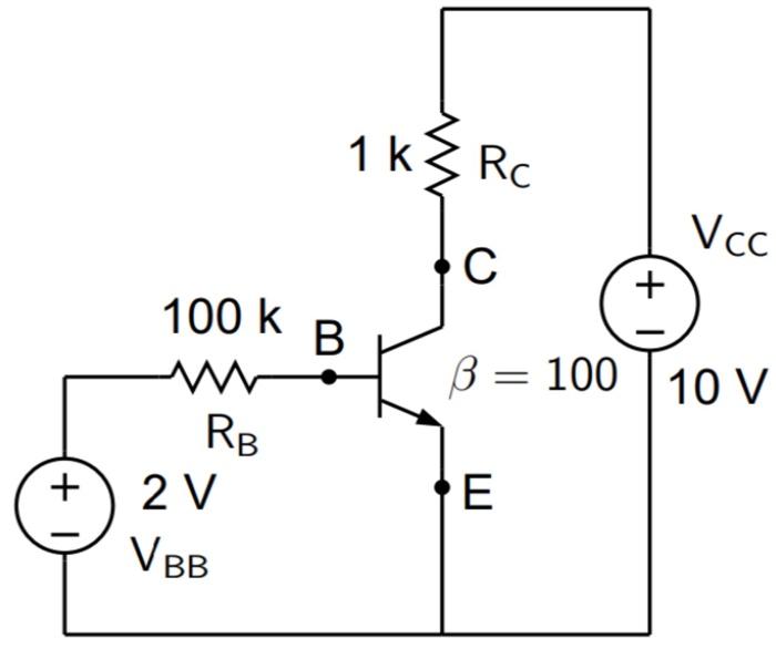 Solved Calculate IB, IC and VC in the following circuit as | Chegg.com