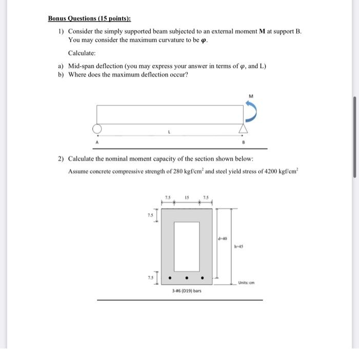 Solved Bonus Questions (15 points): 1) Consider the simply | Chegg.com