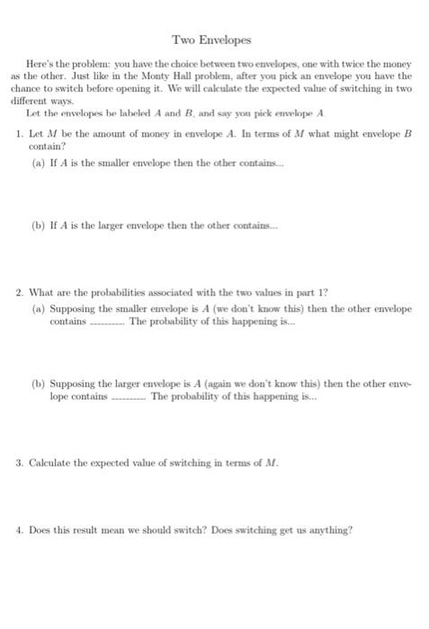 Solved Here's the problem: you have the choice between two | Chegg.com