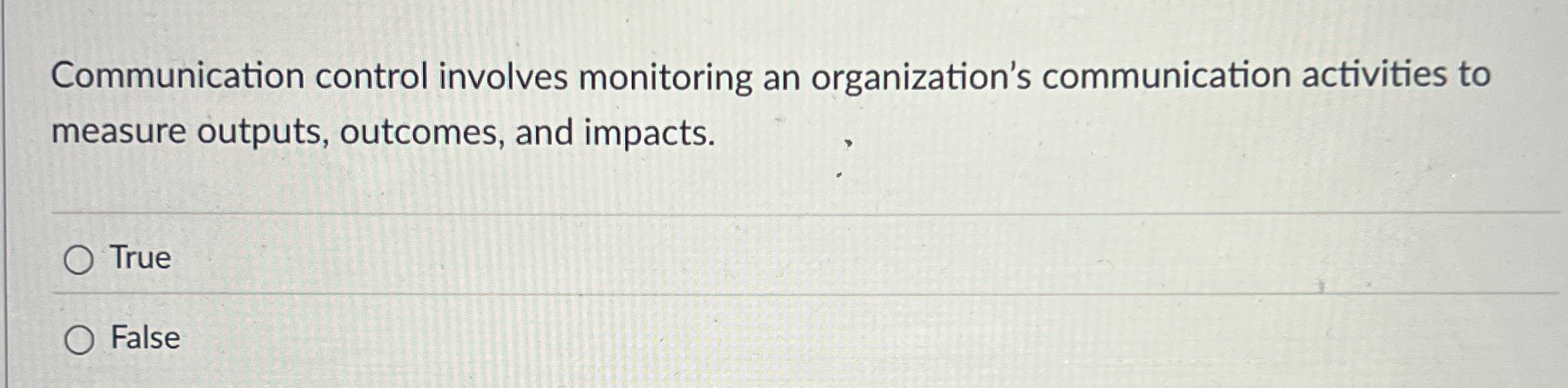 Solved Communication control involves monitoring an | Chegg.com