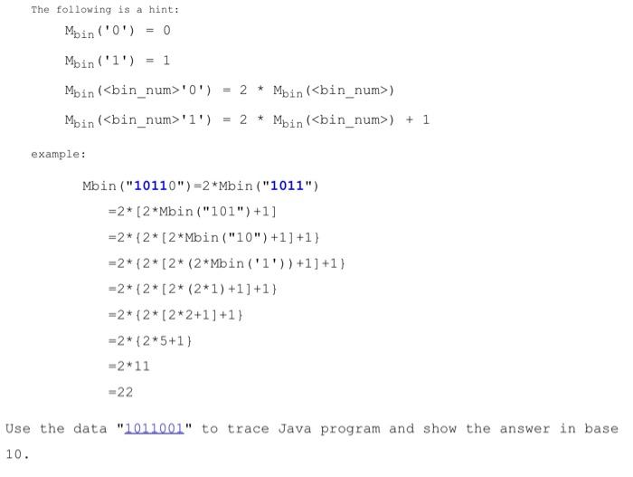 Solved can uou please help me put the number 10 in recursive | Chegg.com