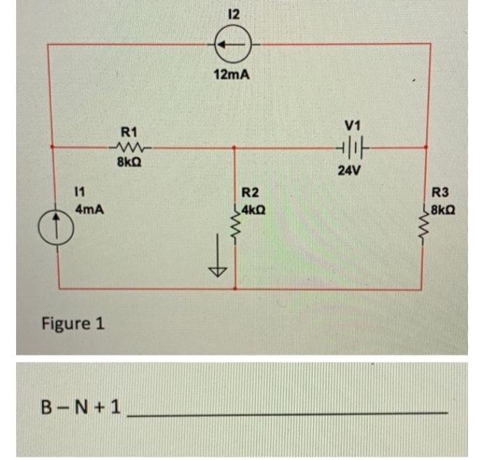 Solved Using The Figure Below Use Loop Current Analysis To