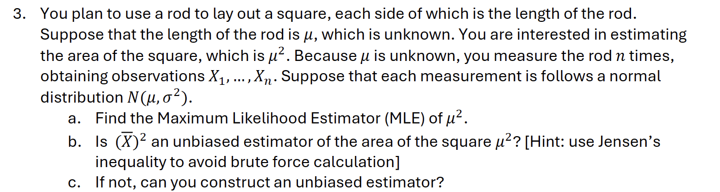 Solved You plan to use a rod to lay out a square, each side | Chegg.com