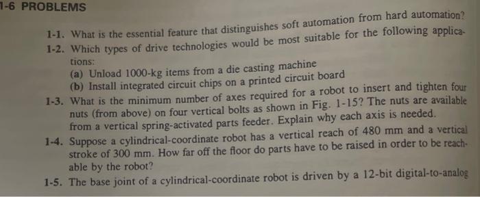 Solved OBLEMS 1-1. What is the essential feature that | Chegg.com