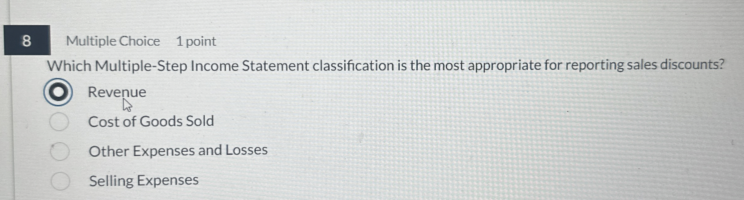 High Quality SOLUTION 8Multiple Choice1 pointWhich Multiple-Step ... High Quality SOLUTION 8Multiple Choice1 pointWhich Multiple-Step ...