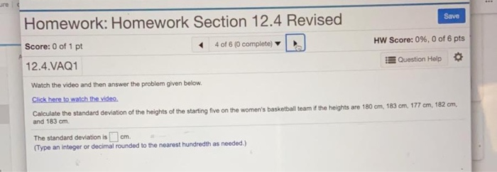 Solved Homework Homework Section 12 4 Revised Score 0 Of 1