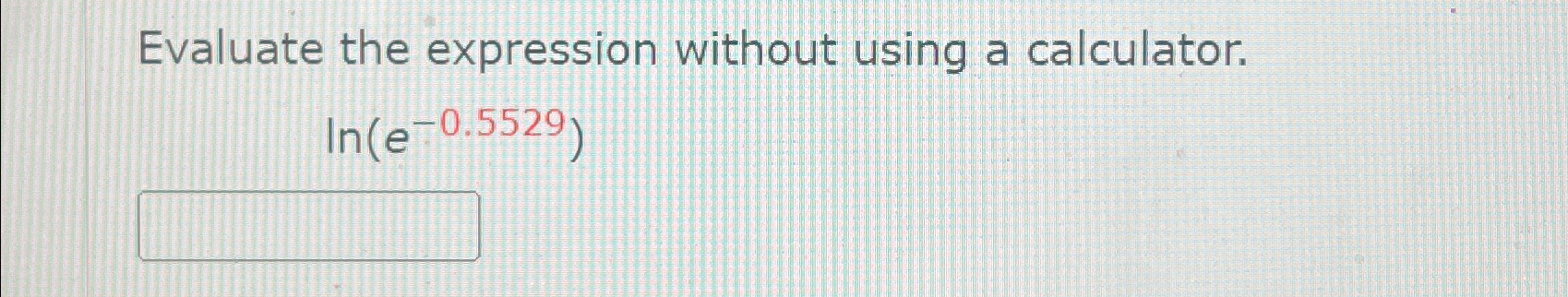 Solved Evaluate the expression without using a | Chegg.com