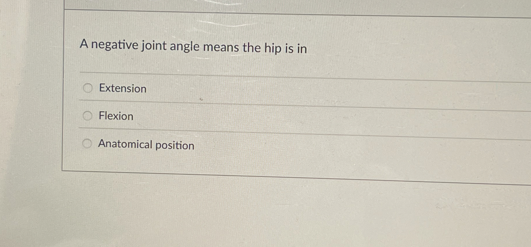 High Quality SOLUTION A negative joint angle means the hip is | Chegg.com