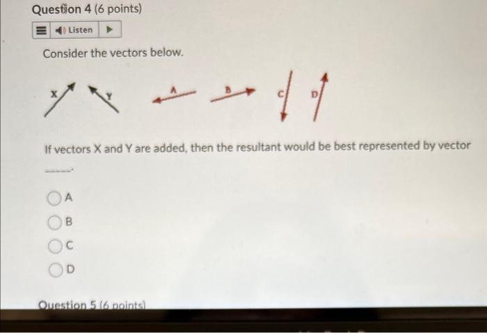 Solved Consider the vectors below. If vectors X and Y are | Chegg.com