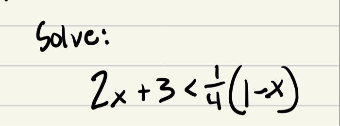 Solved Solve: 2x+3