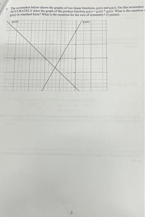 Solved 3. The screenshot below shows the graphs of two | Chegg.com