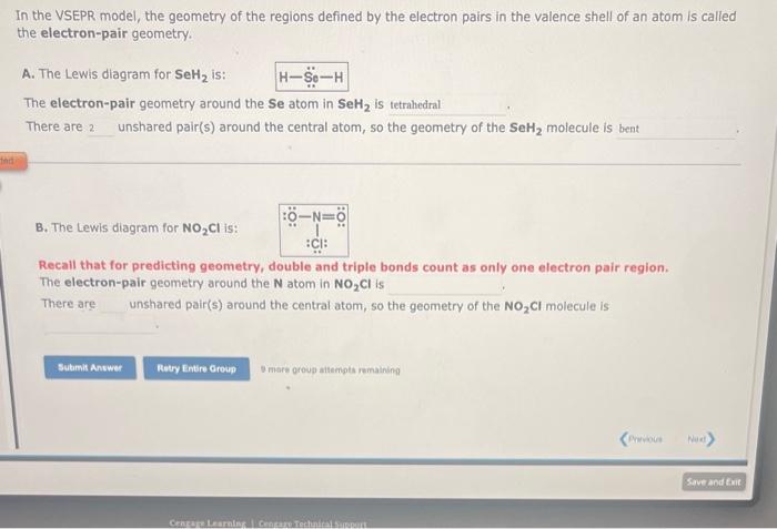 Solved A. The Lewis diagram for SO2Cl2 is: The electron-pair | Chegg.com