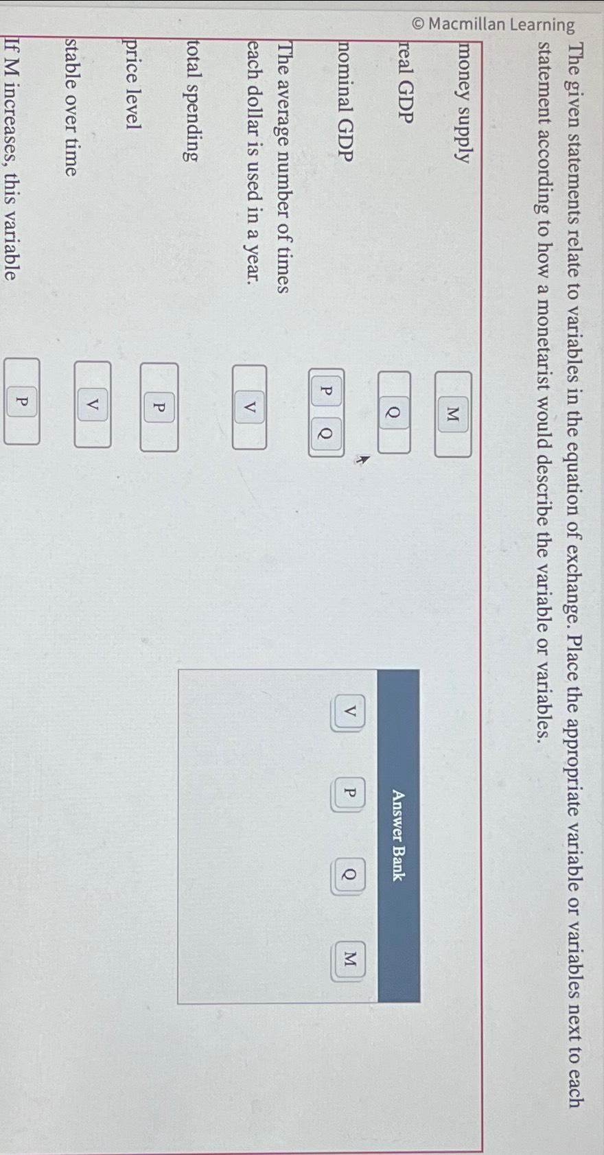 Solved The given statements relate to variables in the | Chegg.com