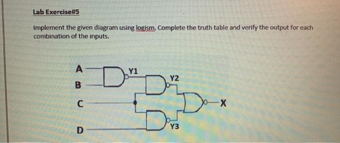 Solved Lab Exercise#5 Implement the given diagram using | Chegg.com