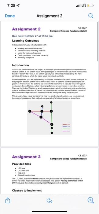 Introduction Assignment 2 CS1027 Provided files - | Chegg.com