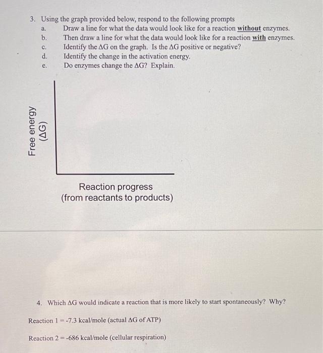 Solved 3. Using the graph provided below, respond to the | Chegg.com
