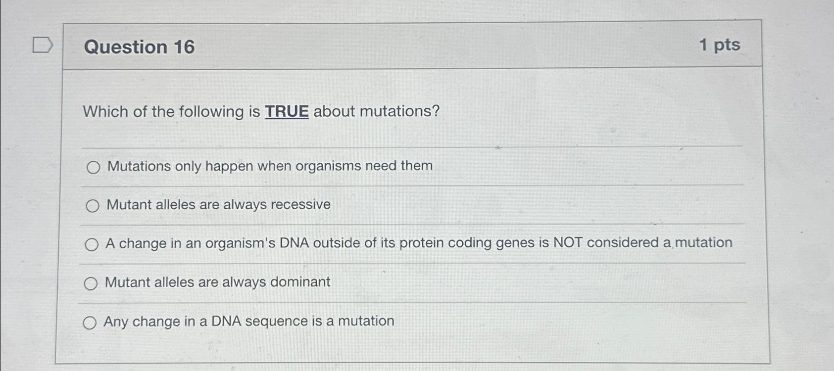 Solved Question 161 ﻿ptsWhich of the following is TRUE about | Chegg.com