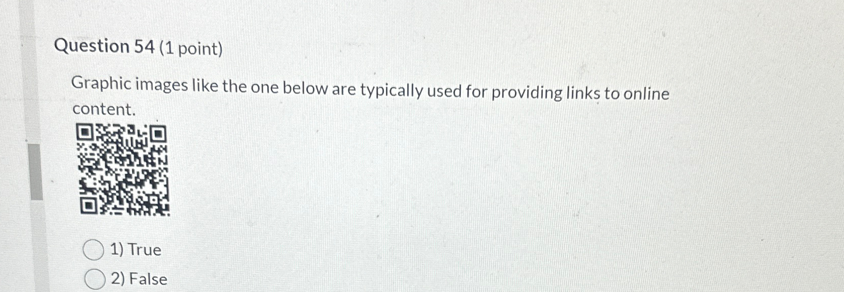 Solved Question 54 (1 ﻿point)Graphic images like the one | Chegg.com
