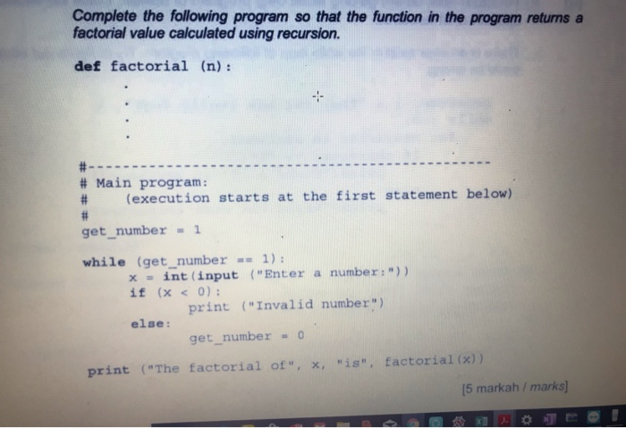 Solved Complete the following program so that the function | Chegg.com