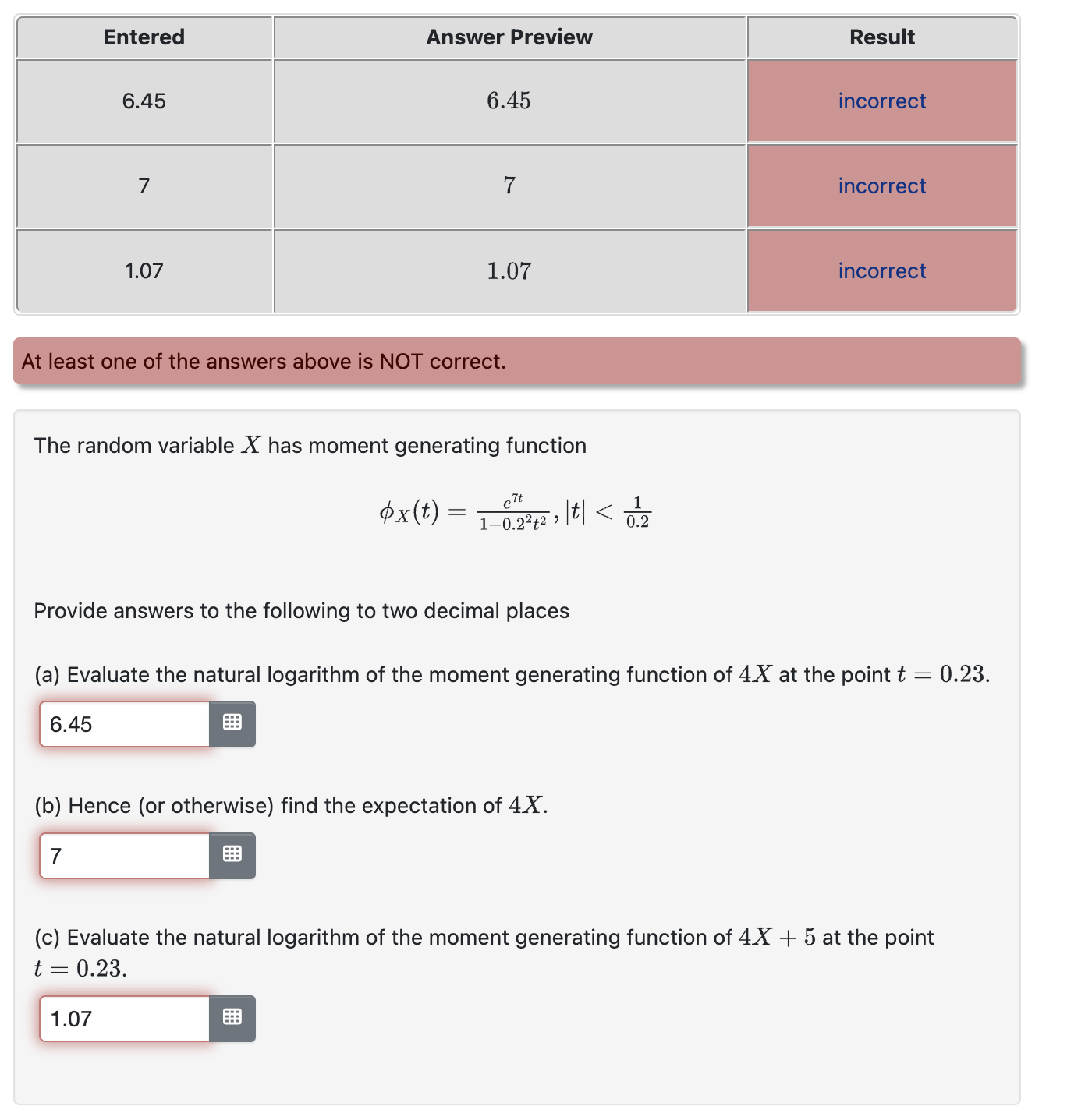 Solved The random variable x ﻿has moment generating | Chegg.com