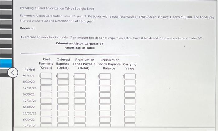Solved Completing a Bond Amortization Table (Effective | Chegg.com