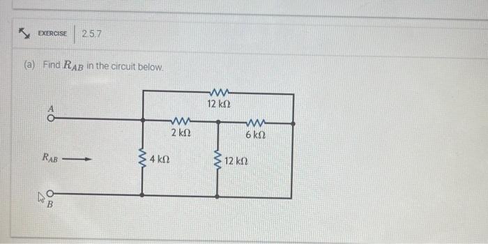 Solved (a) Find I1 below(a) Find RAB in the circuit below. | Chegg.com