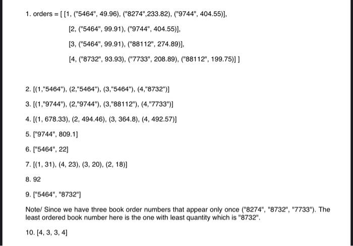In this project, you will work with Python's built-in | Chegg.com
