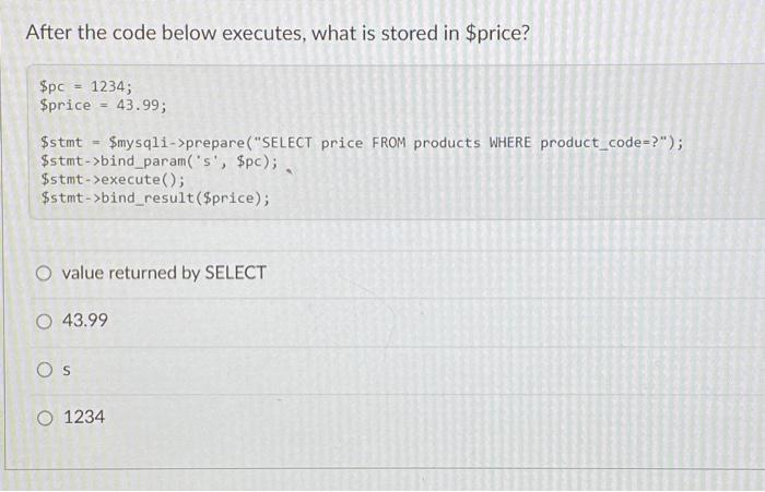 Solved Given the code below, to what value does the question | Chegg.com