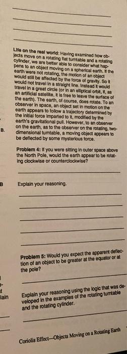 Solved Life on the real world: Having examined how ob Jects | Chegg.com