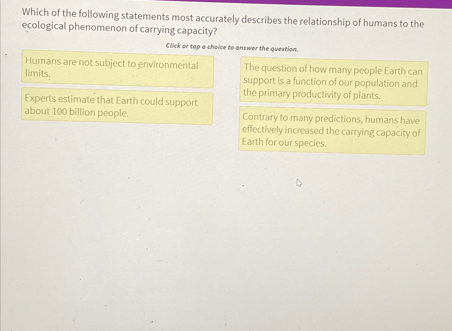Solved Which of the following statements most accurately | Chegg.com