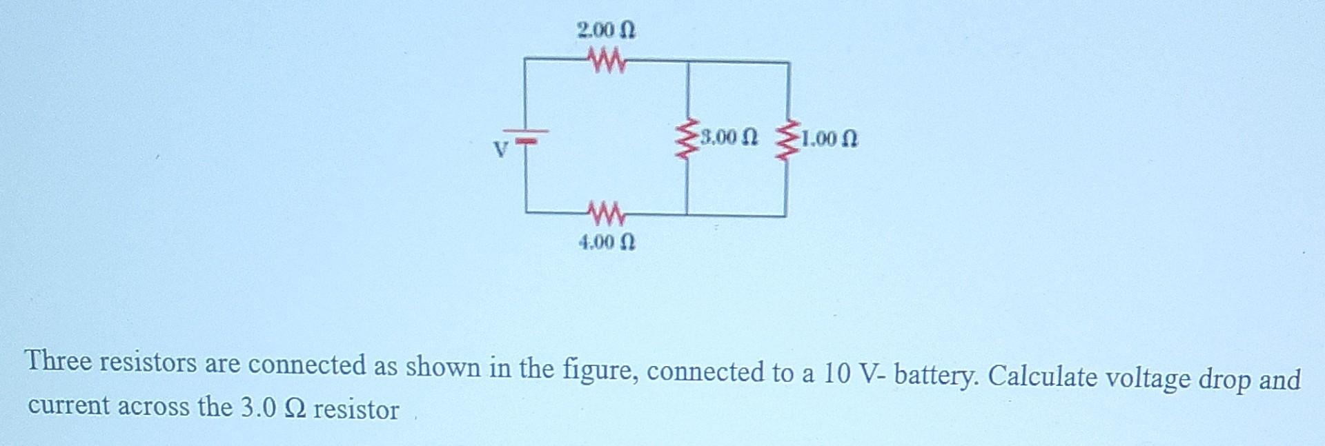 [Solved]: Three resistors are connected as shown i