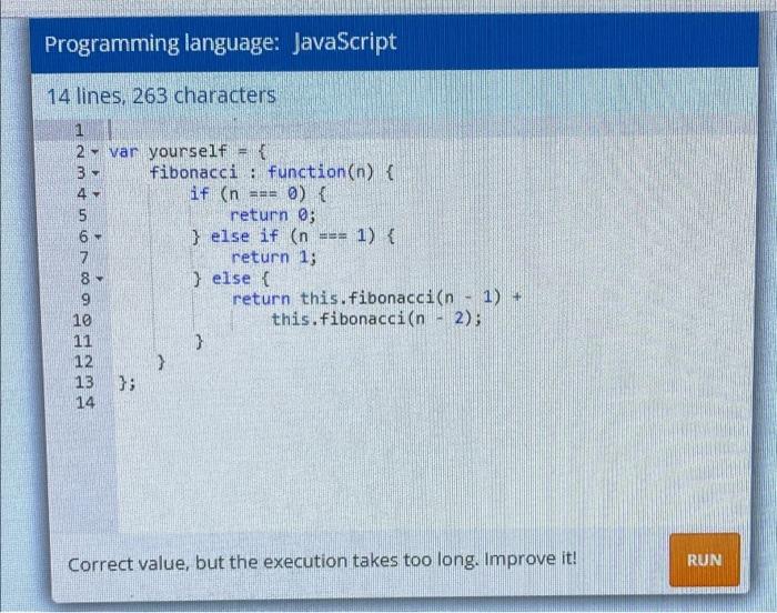 Solved Programming Language Javascript 14 Lines 263