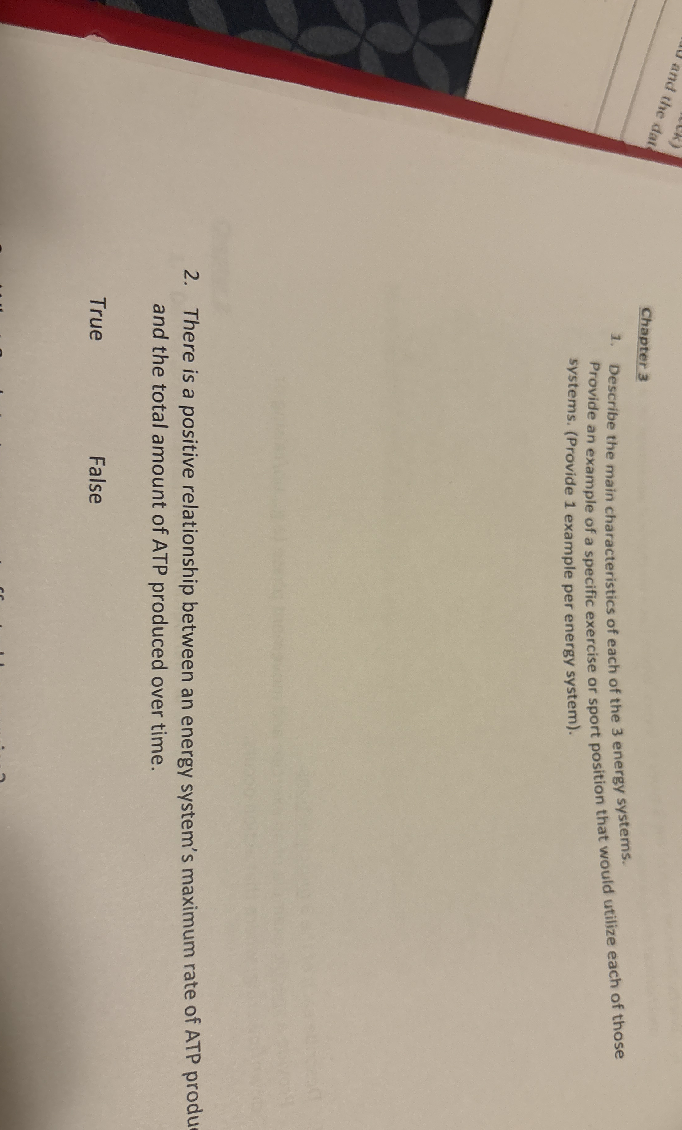 Solved Chapter 3Describe the main characteristics of each of | Chegg.com