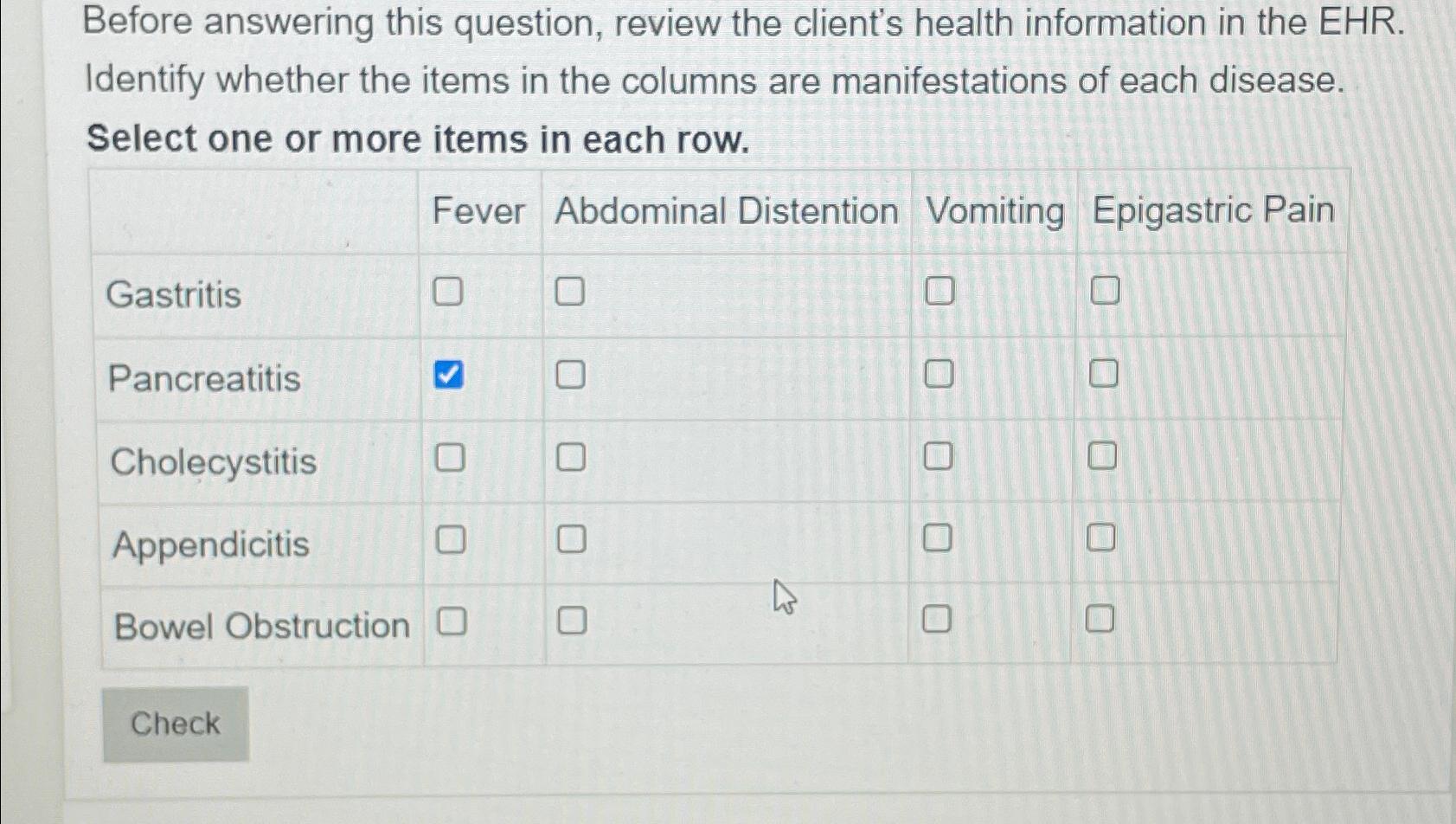 Solved Before answering this question, review the client's | Chegg.com