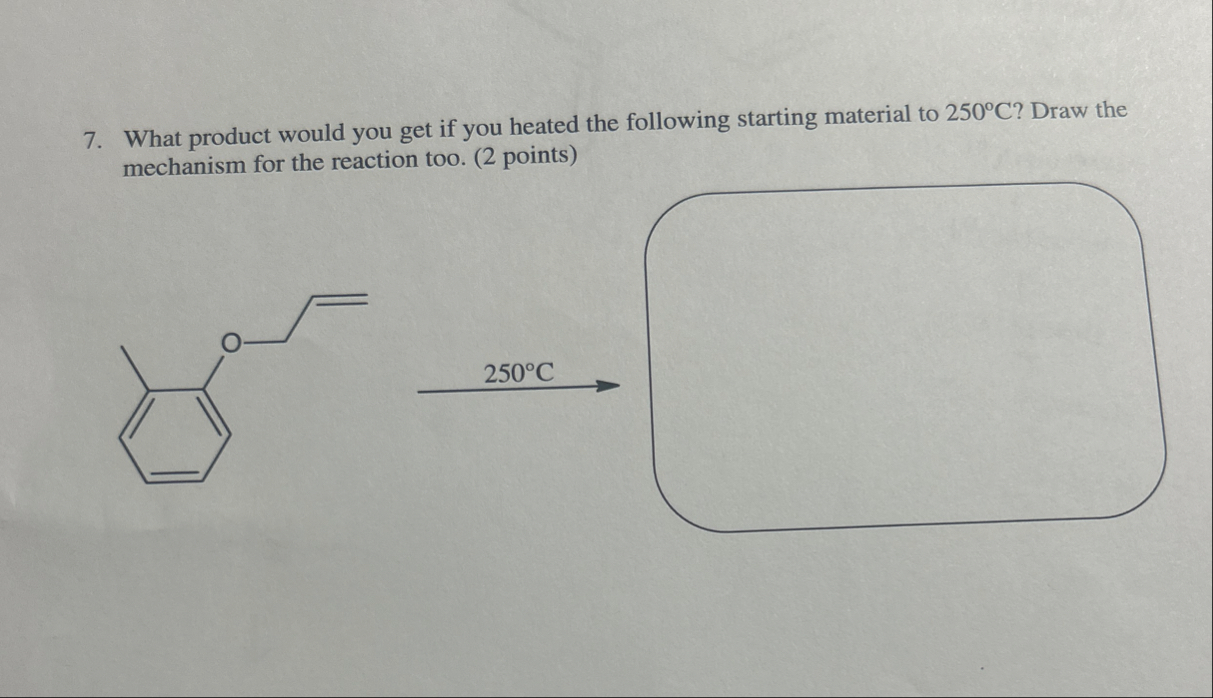 Solved What product would you get if you heated the | Chegg.com