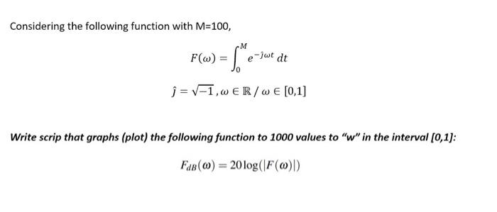 Solved Matlab Write Scrip That Graphs Plot The Following 
