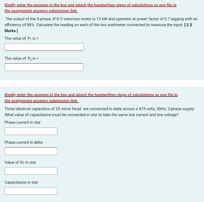 Solved Kindly enter the answers in the box and attach the | Chegg.com